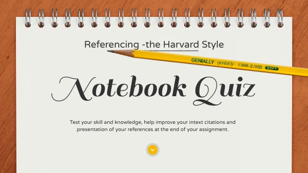 NOTEBOOK REFERENCING QUIZ