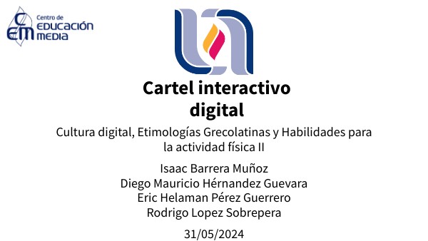 Proyecto Transversal: Cartel interactivo digital | Genially