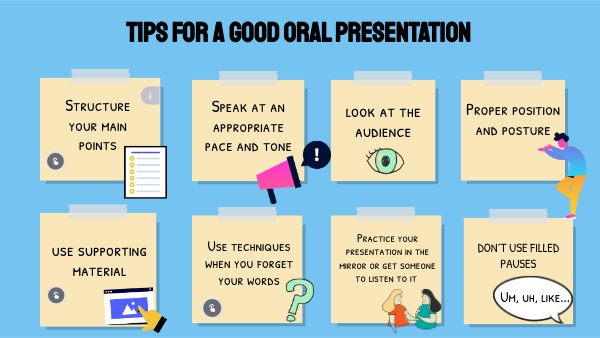 Tips for a good oral presentation