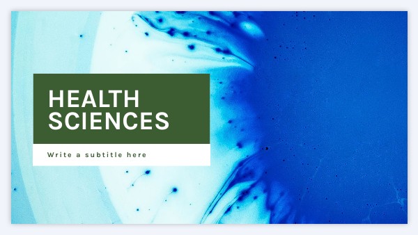 HEALTH SCIENCES PRESENTATION | Genially