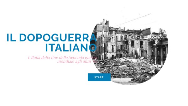 Il dopoguerra Italiano | Genially