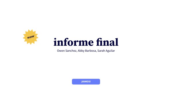 mensaje informe | Genially