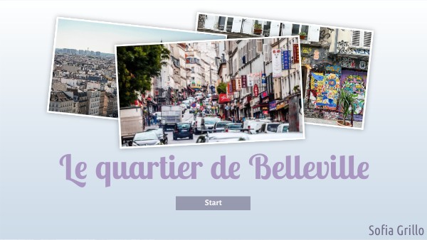 Le quartier de Belleville