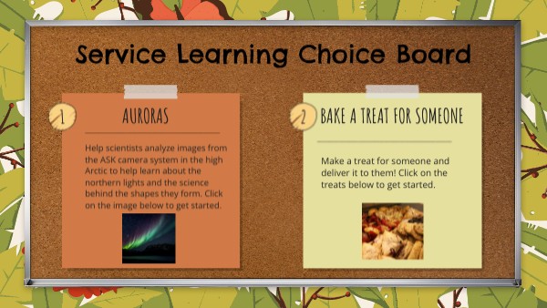 Chemistry Choice Board