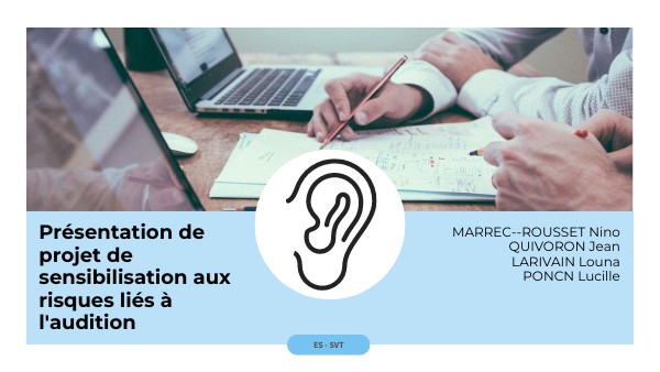 Les risques liés à l'audition - Présentation de projet | Genially