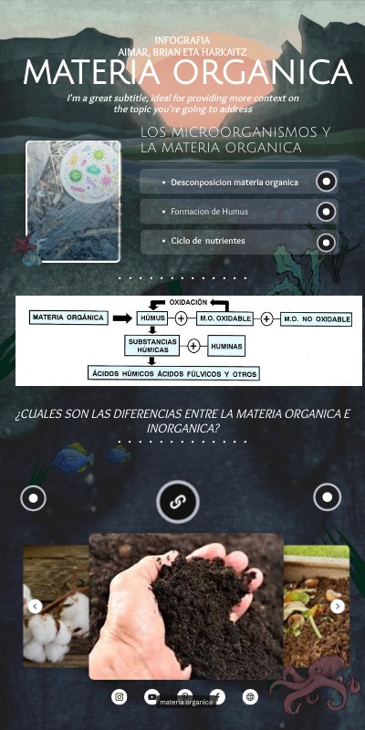 MATERIA ORGÁNICA | Genially