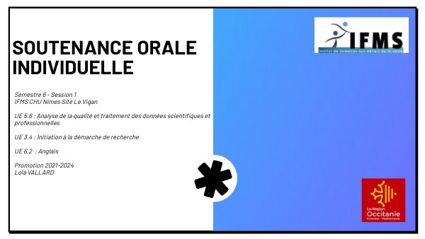 SOUTENANCE ORALE | Genially