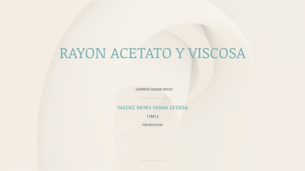 Rayón acetato y viscoso
