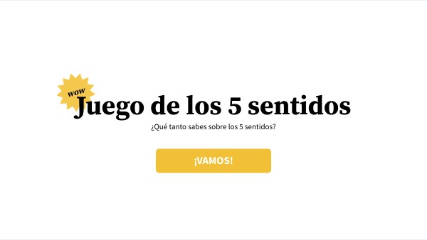 Juego de los 5 sentidos