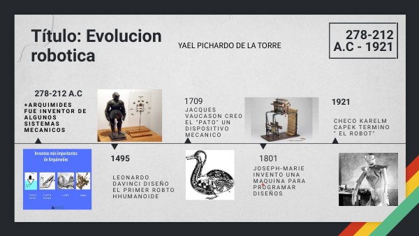 LINEA DEL TIEMPO HISTORIA ROBOTICA Y INTELIGENCIA ARTIFICIAL | Genially