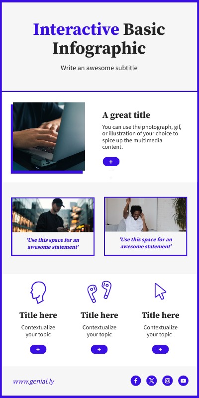 Infographie interactive basique