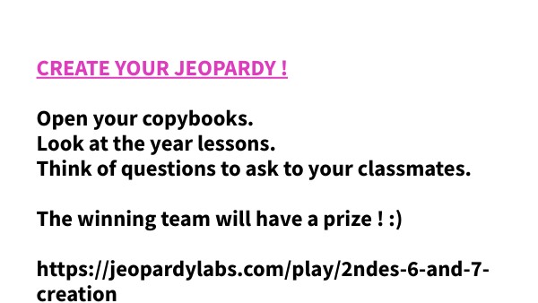 Create your own jeopardy