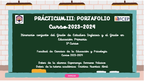 PRÁCTICUM III PORTAFOLIO Serrano Velasco Esperanza