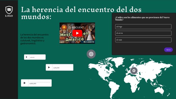 Mappemonde horizontale