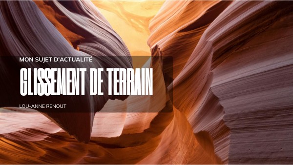 Mon sujet d'actualité