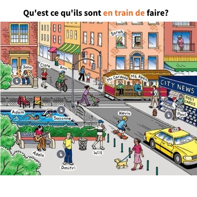 Présent continu | Genially