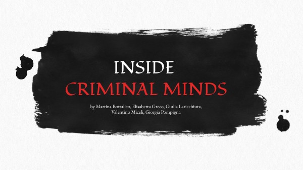 INSIDE CRIMINAL MINDS