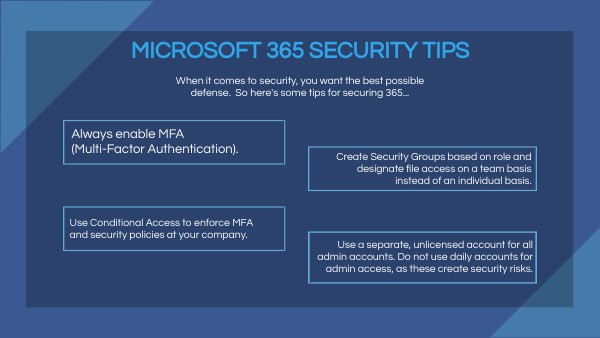 Microsoft 365 Security Tips