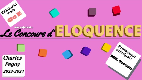 Concours d'eloquence | Genially