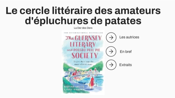 Le cercle littéraire des amateurs d'épluchures de patates