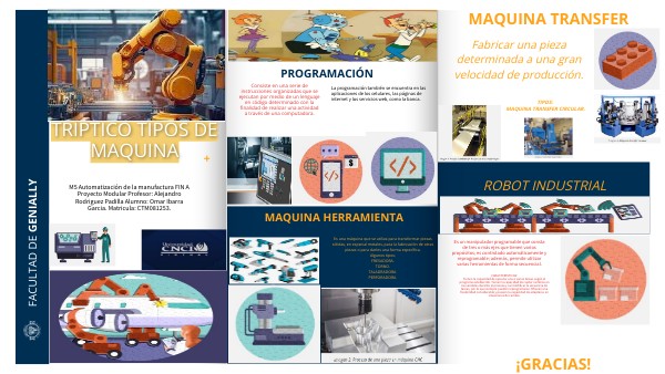 Tríptico Tipos De Programacion | Genially