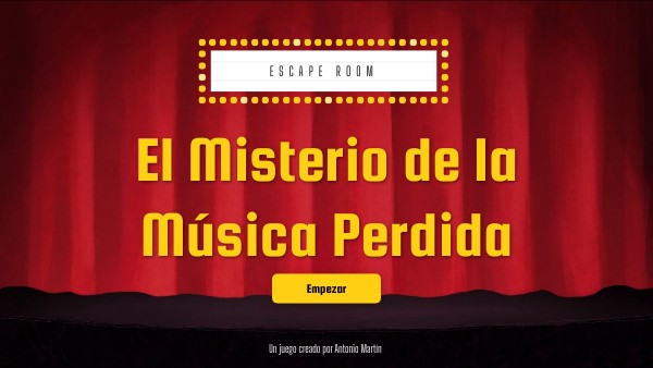 Escape Room "El Misterio de la Música Perdida" | Genially