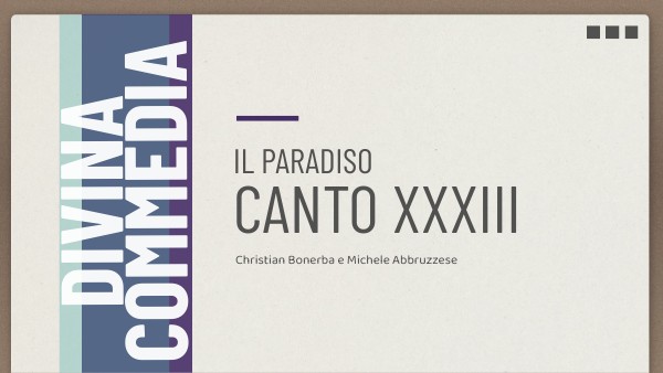 CANTO XXXIII | Genially