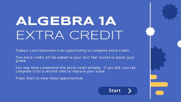 6.8.1 Live Classroom Extra Credit