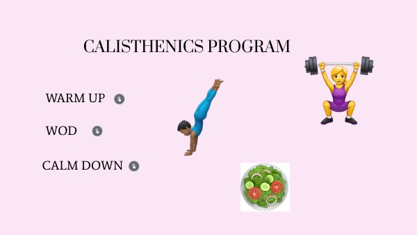 Calisthenics program