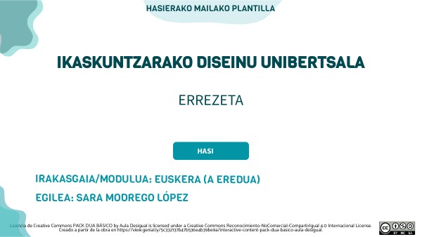 Errezeta Euskera - DUA Inicial | Genially