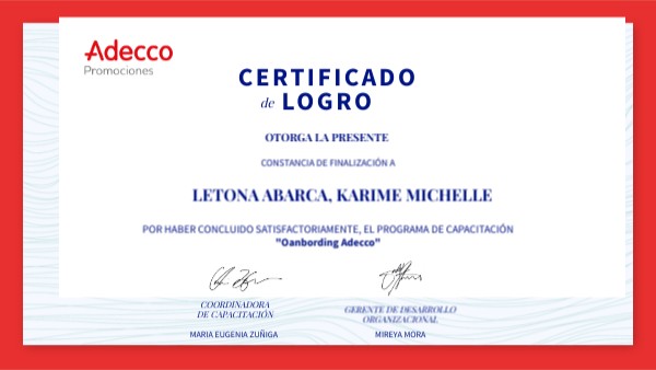 Certificado de logro | Genially