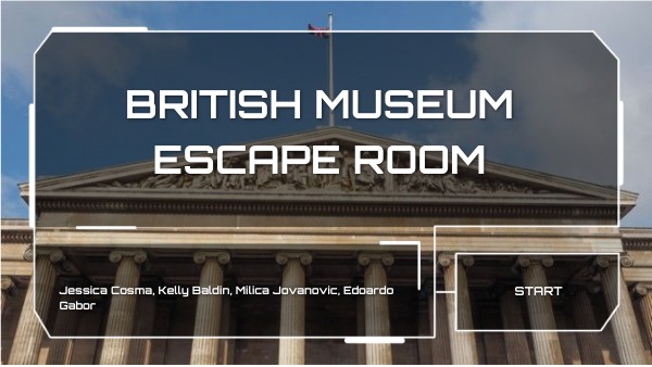 Escape room Englis British Museum and Buckingham Palace