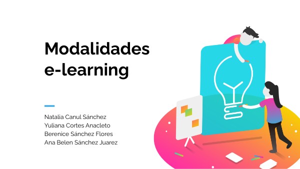 Modalidades e-learning