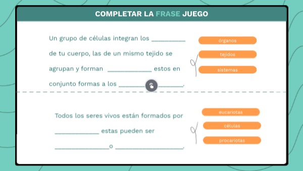 Completar la frase juego