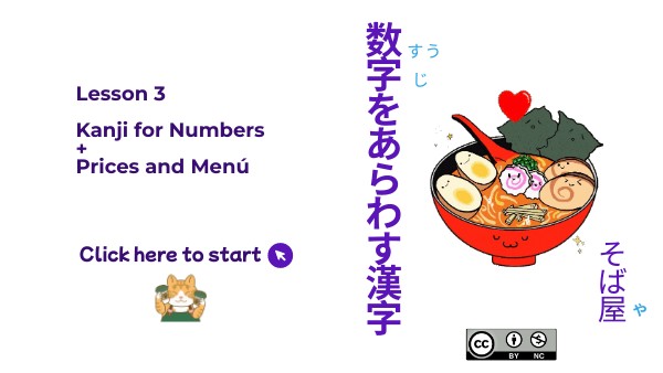 Basic Kanji Lesson 3-日本語 1