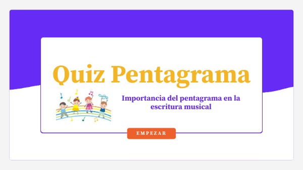 Quiz conociendo el pentagrama