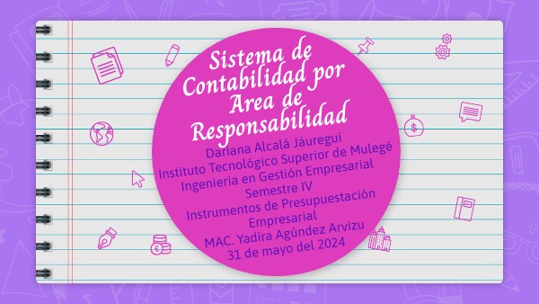 Contabilidad por Áreas de Responsabilidad | Genially