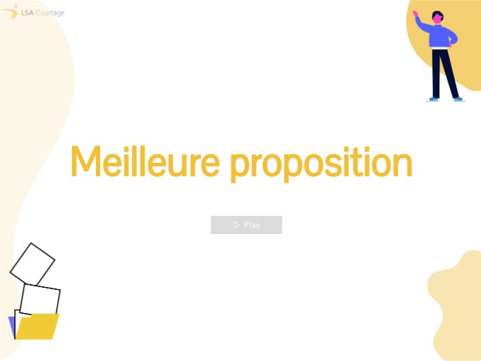 Process meilleure proposition