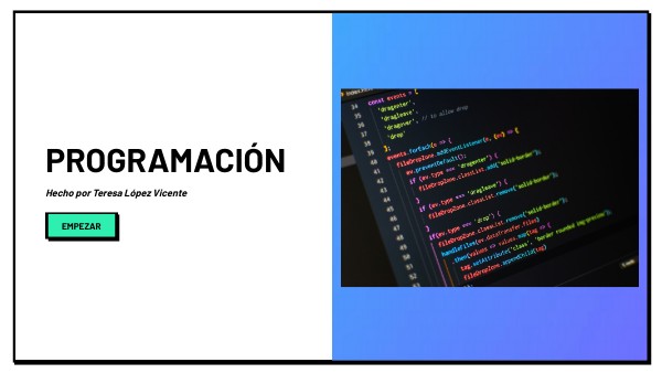 Programación Teresa López | Genially