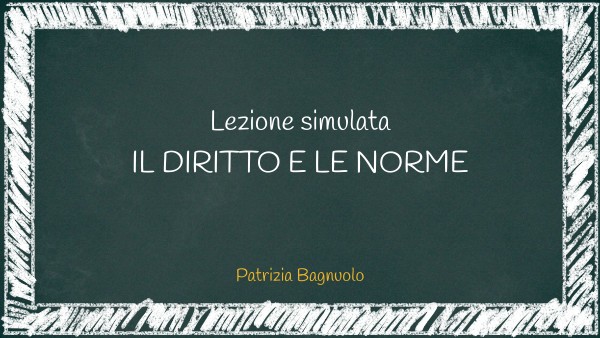 Il diritto e le norme - patrizia