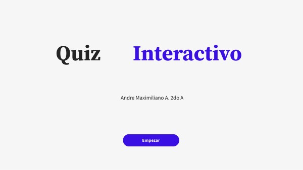 Quiz Interactivo básico