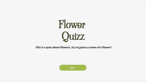 Flower Quizz | Genially