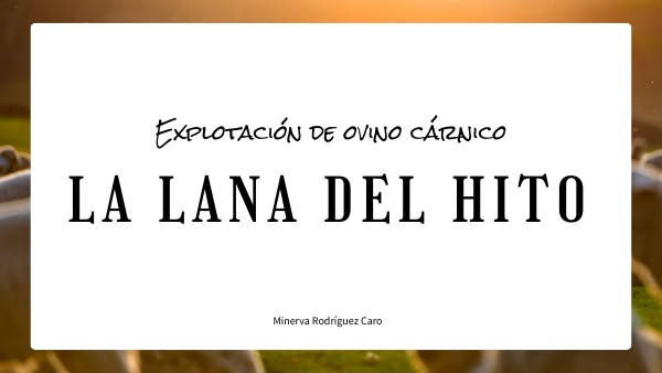 Proyecto La Lana del Hito | Genially