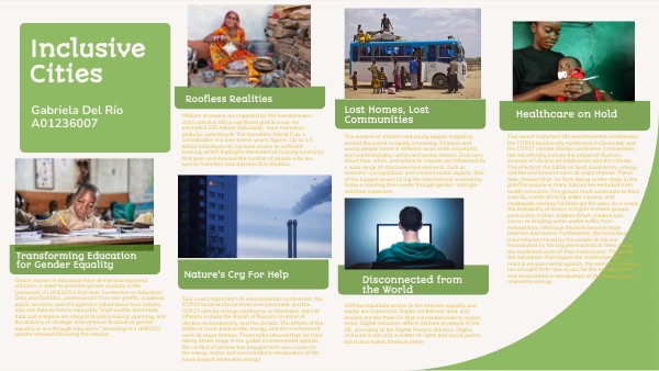 Inclusive Cities | Genially