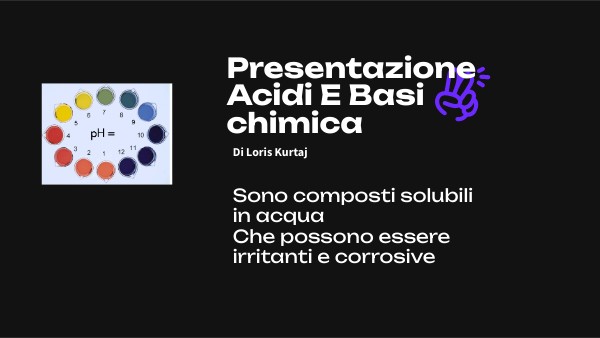 Presentazione chimica acidi e basi