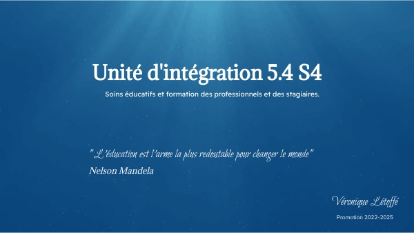 Présentation oral UE5.4 S4