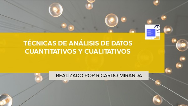 TECNICAS DE ANALISIS DE DATOS