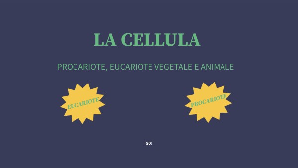 CELLULA PROCARIOTE EUCARIOTE