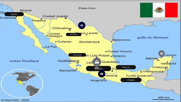 mapa interactivo de mexico