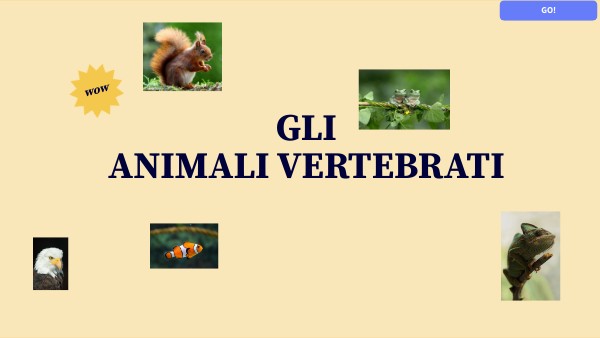 Gli animali vertebrati Emma Mosca